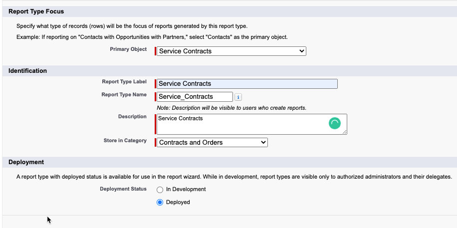 How to create a single Accounts and Service Contracts report | sf9to5